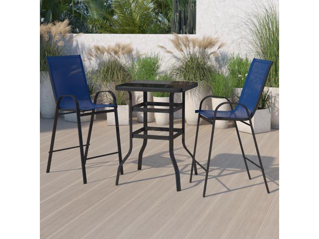 Click here for Flash Furniture Brazos Outdoor Dining Set with Bar... prices
