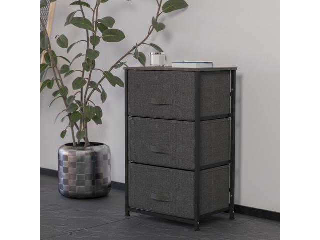 Click here for 3 Drawer Wood Top Black Cast Iron Frame Vertical S... prices