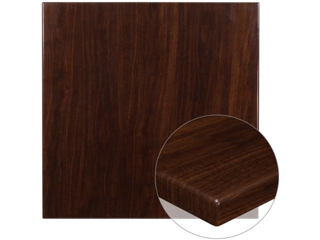 Click here for 36 Square High-Gloss Walnut Resin Table Top with 2... prices