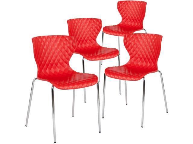 Click here for 4 Pk. Lowell Contemporary Design Red Plastic Stack... prices