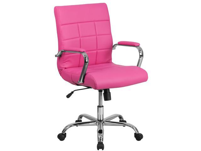 Click here for Flash Furniture Mid-Back Pink Vinyl Executive Swiv... prices