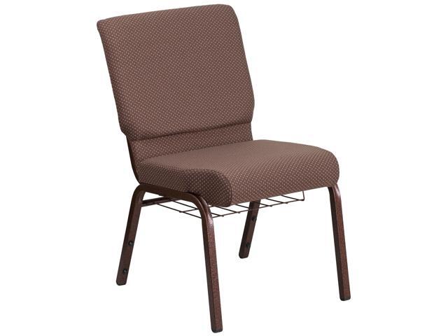 Click here for HERCULES Series 18.5W Church Chair in Brown Dot Fa... prices
