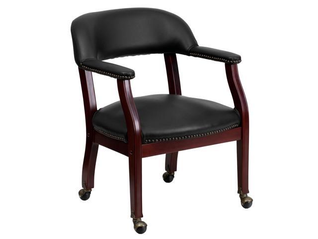 Click here for Black Vinyl Luxurious Conference Chair with Accent... prices