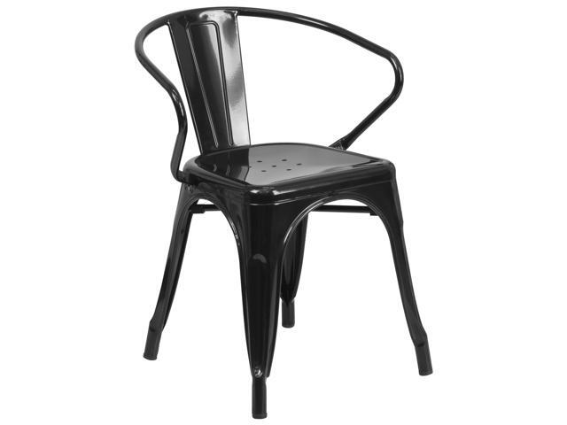 Click here for Commercial Grade Black Metal Indoor-Outdoor Chair... prices