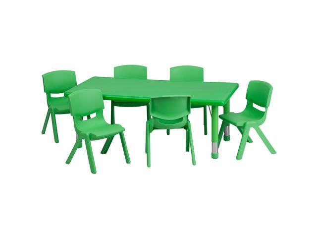 Click here for 24W x 48L Rectangular Green Plastic Height Adjusta... prices