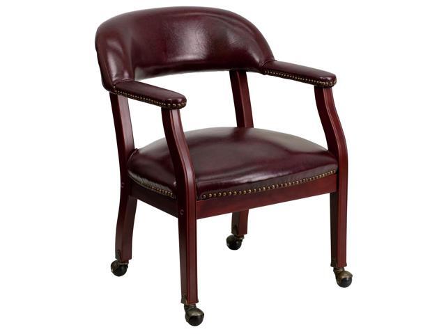 Click here for Oxblood Vinyl Luxurious Conference Chair with Acce... prices