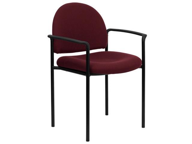 Click here for Comfort Burgundy Fabric Stackable Steel Side Recep... prices