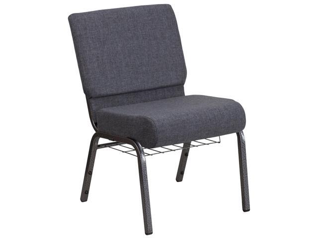 Click here for HERCULES Series 21W Church Chair in Dark Gray Fabr... prices
