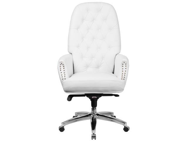 Click here for High Back Traditional Tufted White Leather Multifu... prices