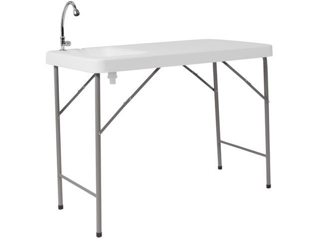 Click here for 4-Foot Granite White Plastic Folding Table with Si... prices