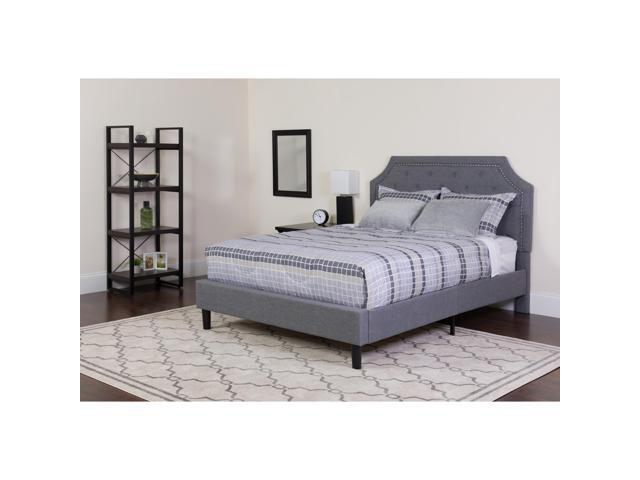 Click here for Brighton Twin Size Tufted Upholstered Platform Bed... prices
