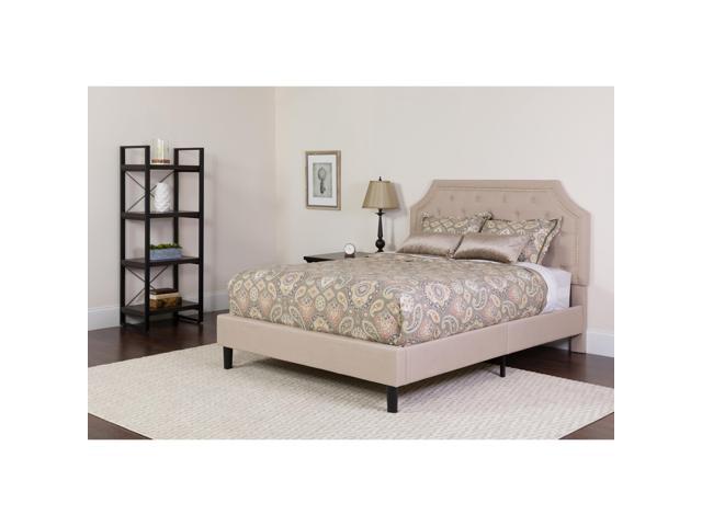 Click here for Brighton Full Size Tufted Upholstered Platform Bed... prices