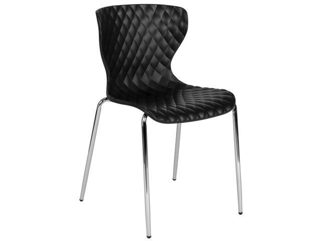 Click here for Lowell Contemporary Design Black Plastic Stack Cha... prices