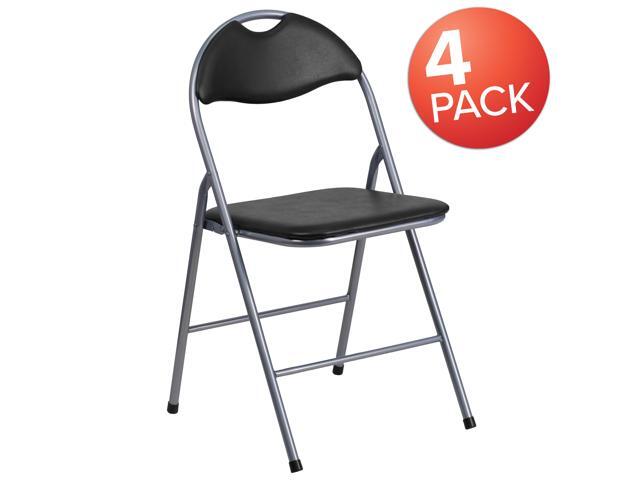 Click here for 4 Pk. HERCULES Series Black Vinyl Metal Folding Ch... prices