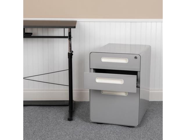 Click here for Ergonomic 3-Drawer Mobile Locking Filing Cabinet w... prices