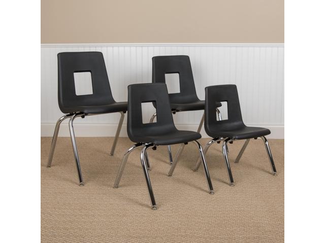 Click here for Advantage Black Student Stack School Chair - 16-in... prices