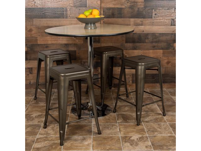 Click here for 24 High Metal Counter-Height  Indoor Bar Stool in... prices