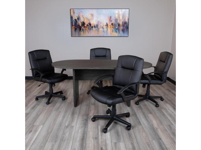 Click here for 6 Foot (72 inch) Oval Conference Table in Rustic G... prices