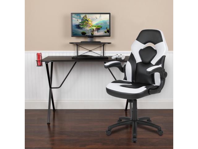 Click here for Black Gaming Desk and White/Black Racing Chair Set... prices