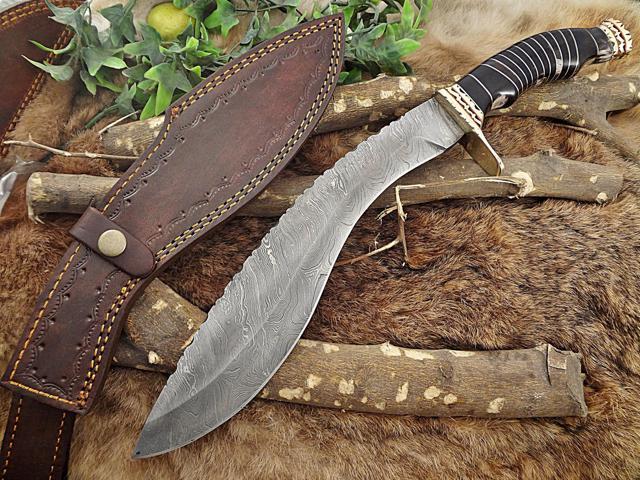 Click here for Damascus Steel Kukri Knife 15 Inches custom made H... prices