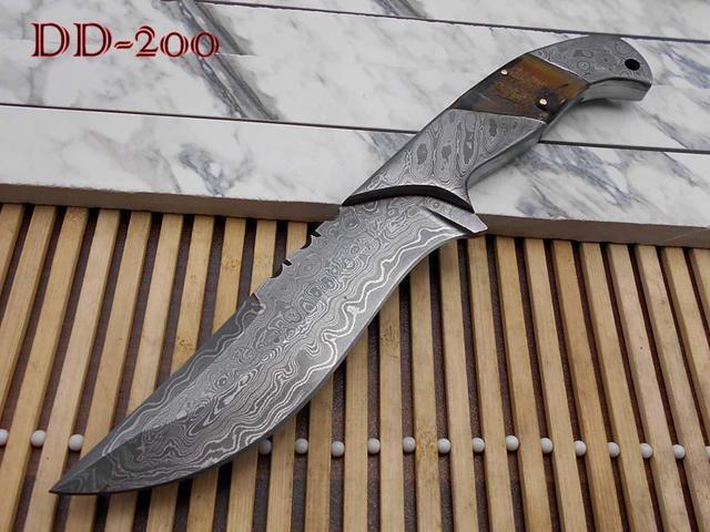 Click here for 10.5 Long hand forged Damascus steel skinning Knif... prices