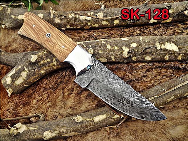 Click here for 9 Long hand forged Damascus steel Hunting knife  4... prices