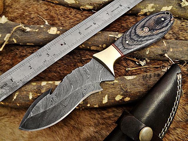 Click here for 9 Long hand forged Damascus steel full tang skinni... prices