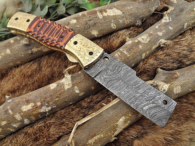Click here for Damascus Steel Tanto blade folding knife (Wine & O... prices