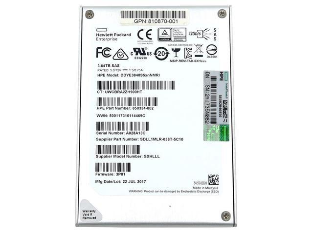 Click here for DDYE3840S5xnNMRI HP Enterprise 3.84TB 2.5 SAS 12GB... prices