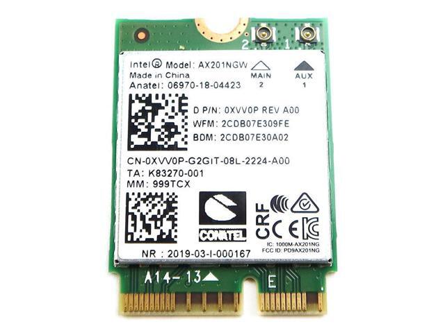 Click here for XVV0P_UA 0XVV0P Intel WI-FI 6 AX201 M.2 2230 CNVIO... prices