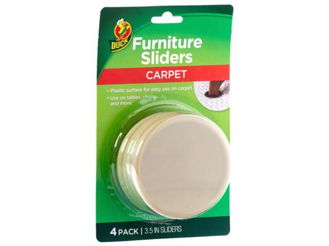 Click here for Duck Brand Plastic Carpet Furniture Sliders: 3-1/2... prices