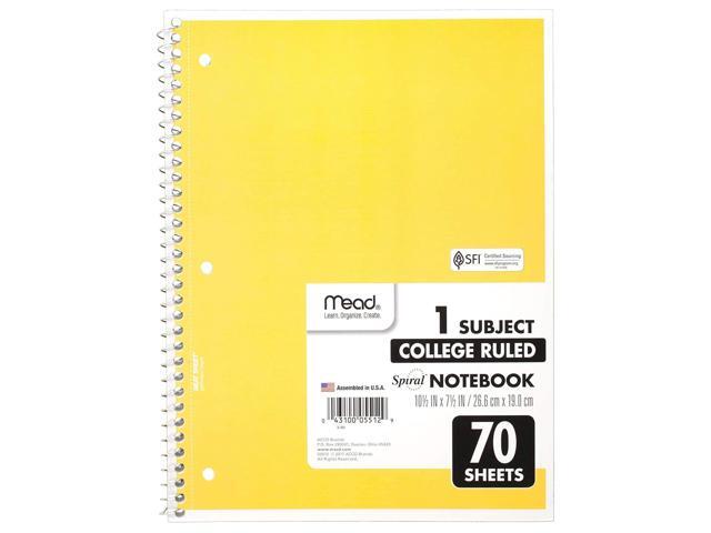 Click here for Mead 1-Subject Spiral Notebook [College Ruled]: 7-... prices