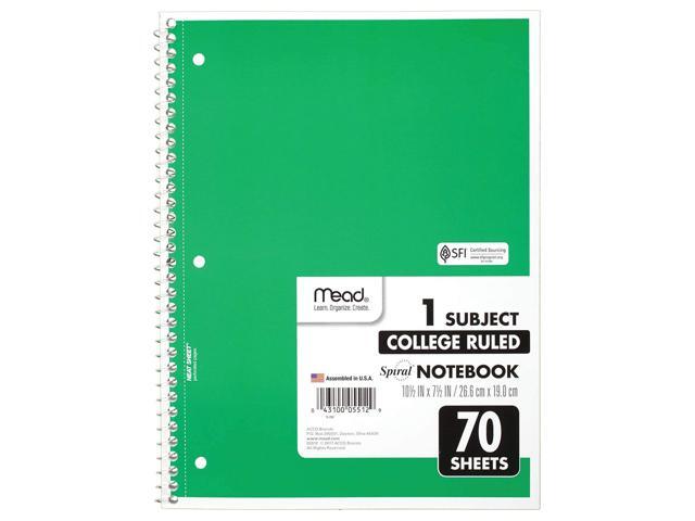 Click here for Mead 1-Subject Spiral Notebook [College Ruled]: 7-... prices