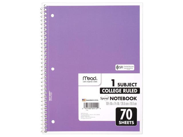 Click here for Mead 1-Subject Spiral Notebook [College Ruled]: 7-... prices