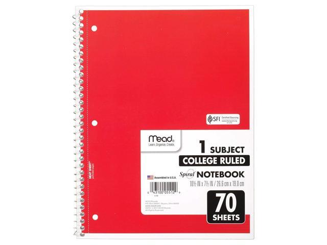 Click here for Mead 1-Subject Spiral Notebook [College Ruled]: 7-... prices