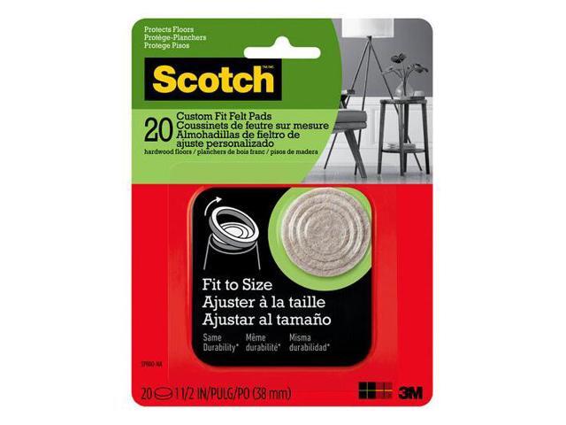 Click here for Scotch Custom Fit Felt Pads: 1-1/2 in. / 20-pack (... prices