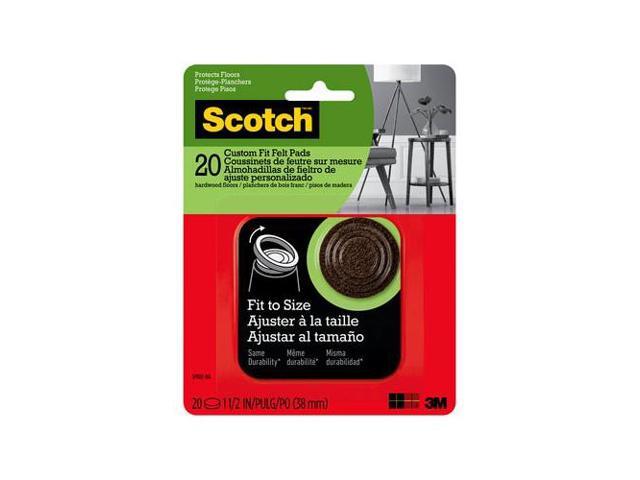 Click here for Scotch Custom Fit Felt Pads: 1-1/2 in. / 20-pack (... prices