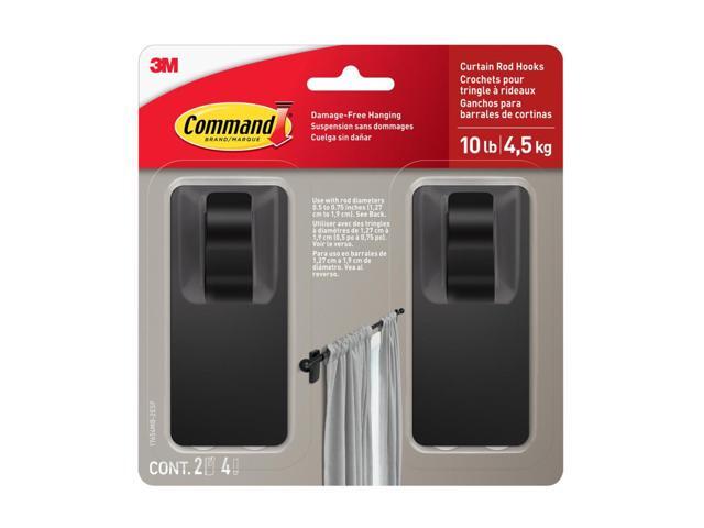 Click here for Command Curtain Rod Hooks [Removable]: 2-pack (Mat... prices