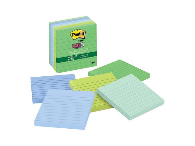 Click here for Post-it Recycled Notes [Super Sticky Lined]: 4 in.... prices