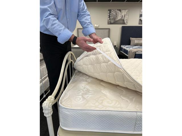 Click here for Shovlin Removable Mattress Pillow Topper: Twin (Wh... prices