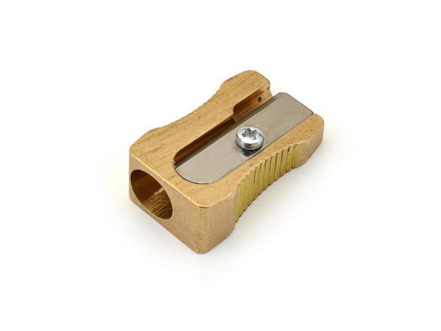 Click here for DUX Brass Wedge Pencil Sharpener: Single (Brass) prices