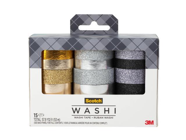 Click here for Scotch Washi Tape [15-Pack]: 15-pack (Glitter Meta... prices