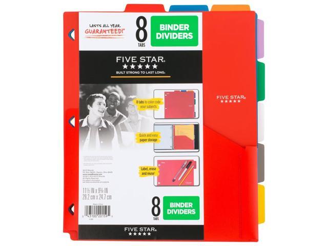 Click here for Five Star 8-Tab Binder Dividers: 9-3/4 in. x 0.319... prices