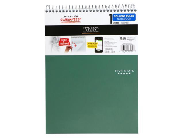 Click here for Five Star 1-Subject Spiral Top Bound Notepad [Coll... prices