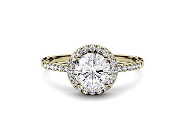 Click here for 14K Yellow Gold Moissanite by Charles & Colvard 6.... prices