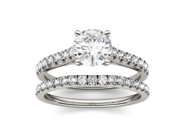 Click here for 14K White Gold Moissanite by Charles & Colvard 6.5... prices