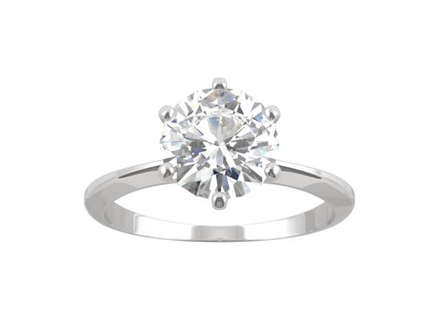 Click here for White Gold Moissanite by Charles & Colvard 8mm Rou... prices