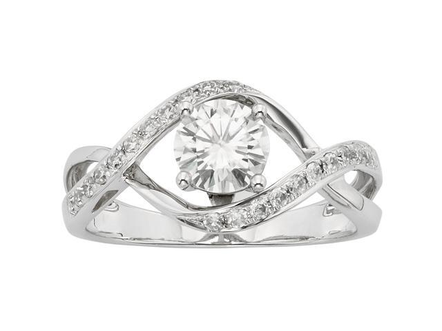 Click here for 14K White Gold Moissanite by Charles & Colvard 6.0... prices
