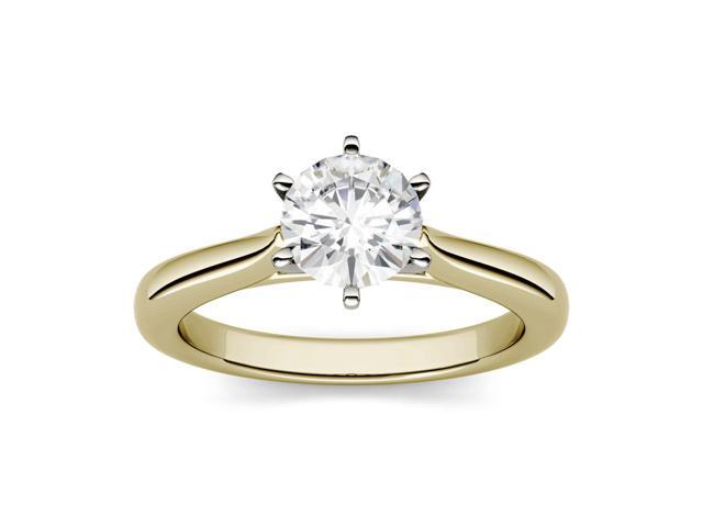 Click here for 14K Yellow Gold Moissanite by Charles & Colvard 5m... prices