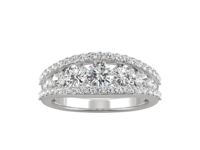 Click here for 14K White Gold Moissanite by Charles & Colvard 4.5... prices